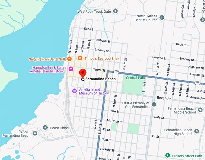 16. fernandina beach map