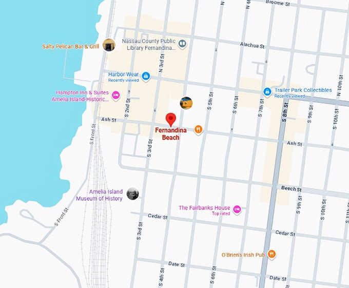 16. fernandina beach map