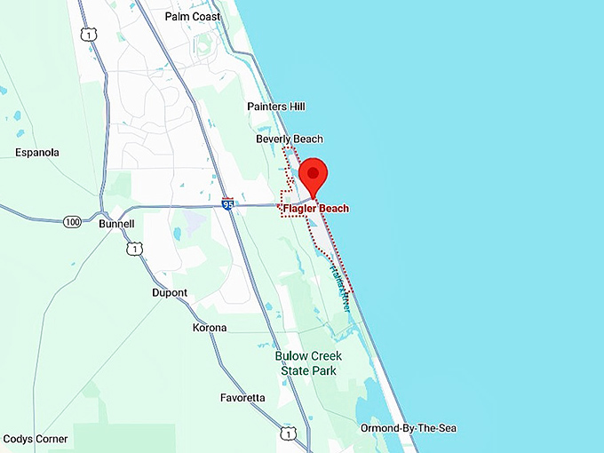 16. flagler beach map