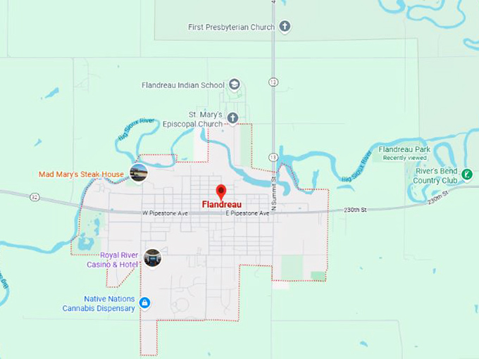 16. flandreau sd map