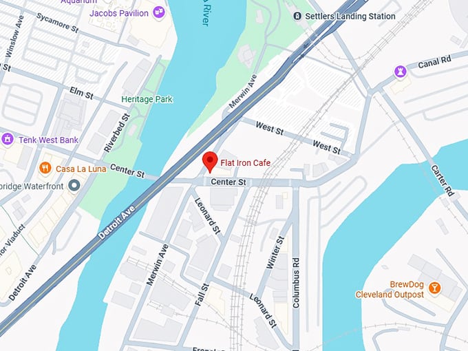 16. flat iron cafe map