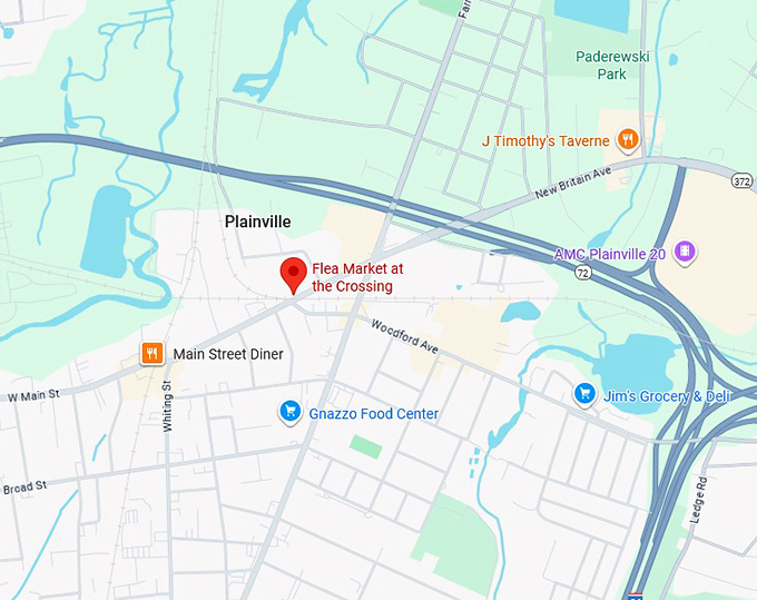 16. flea market at the crossing map