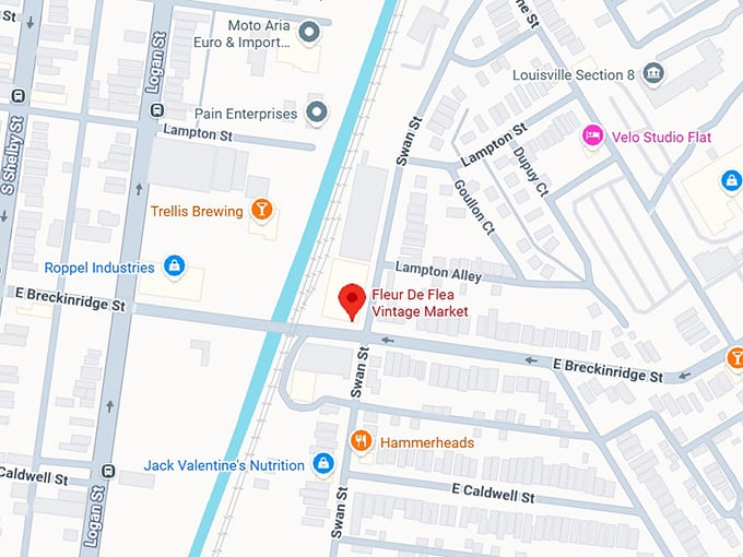 16. fleur de flea vintage market map