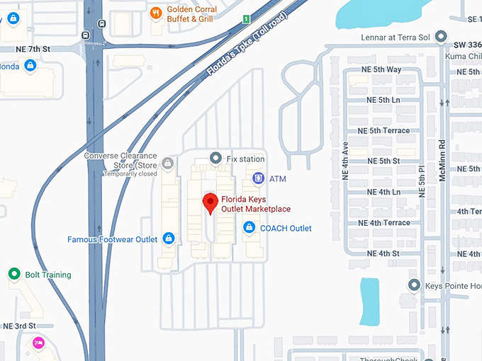 16. florida keys outlet marketplace map