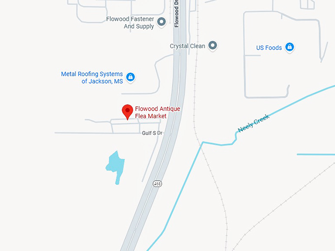 16. flowood antique flea market map