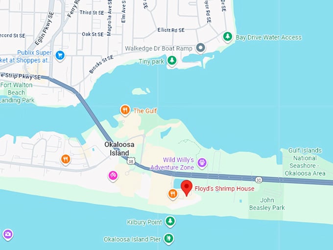 16. floyd's shrimp house map