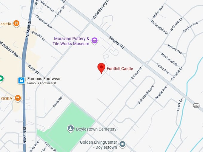 16. fonthill castle map