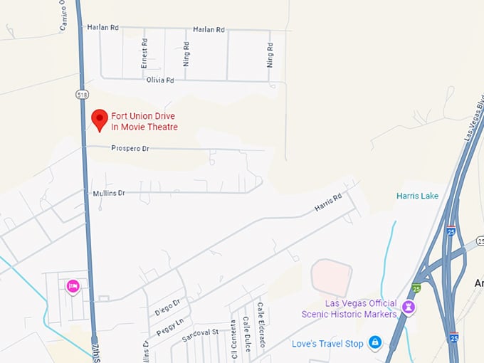 16. fort union drive in movie theatre map