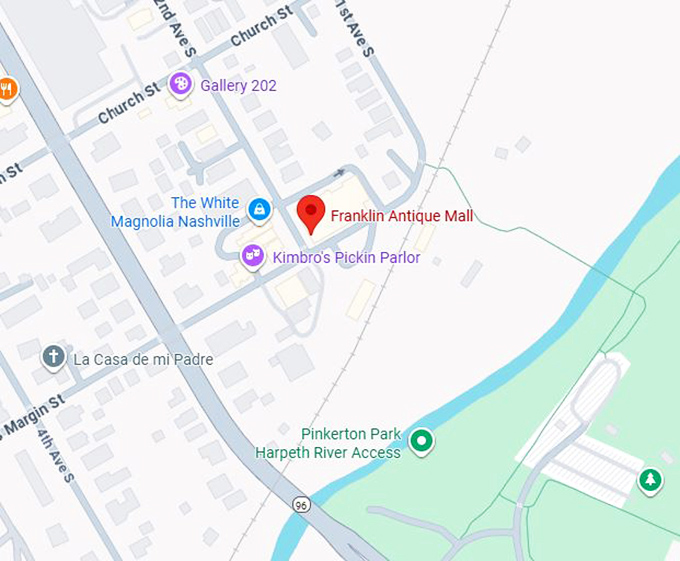 16. franklin antique mall map