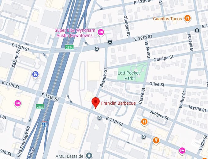 16. franklin barbecue map