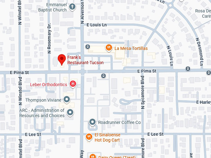 16. frank&rsquo;s restaurant map