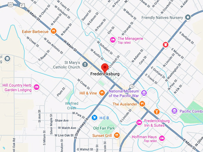 16. fredericksburg map
