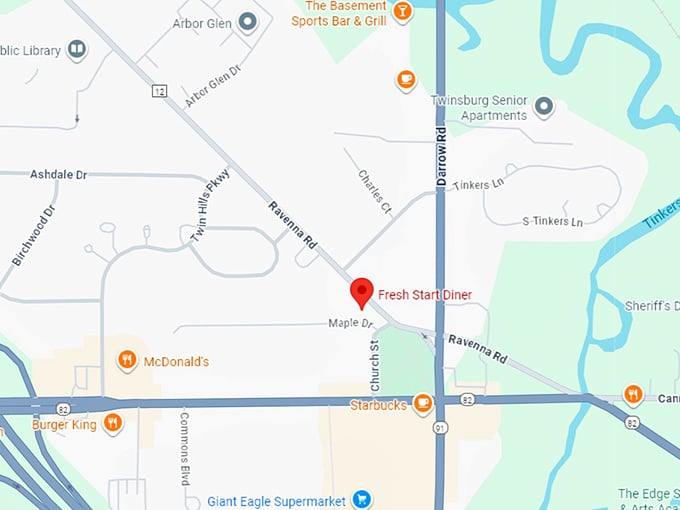 16. fresh start diner map