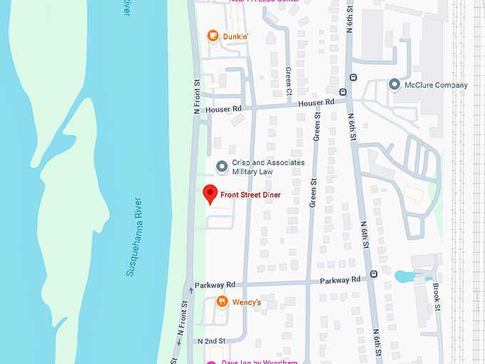 16. front street diner map
