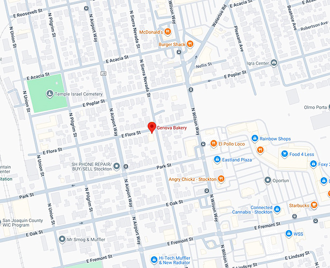 16. genova bakery map
