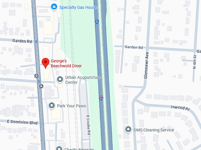 16. george’s beechwold diner map