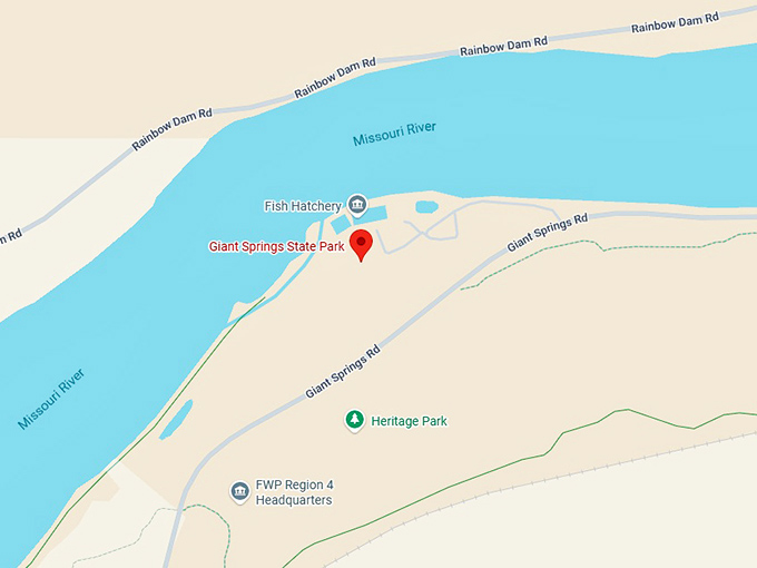 16. giant springs state park map