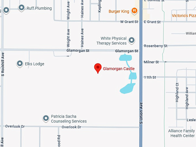 16. glamorgan castle map