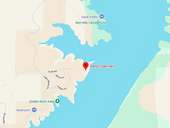 16. glendo state park map