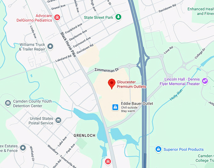 16. gloucester premium outlets map