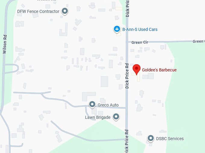 16. goldee's barbecue map