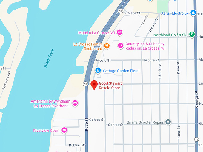 16. good steward resale shop map