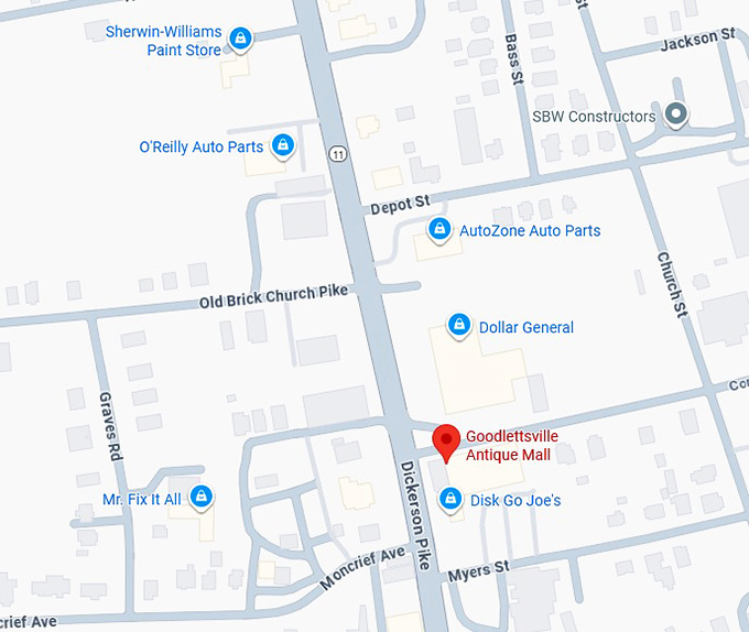 16. goodlettsville antique mall map