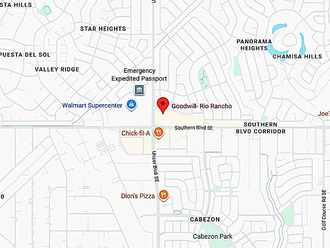 16. goodwill (2003 southern blvd se) map