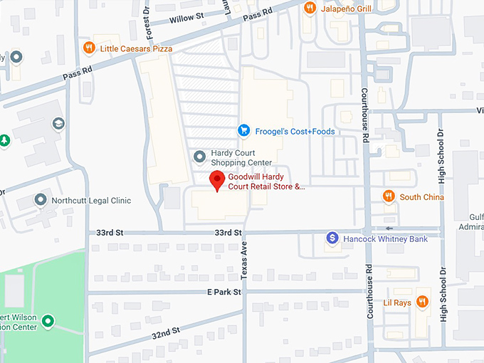 16. goodwill hardy court retail store & donation center (hardy court shopping center, 69 pass rd) map