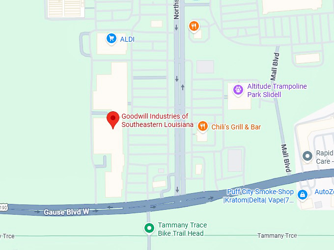 16. goodwill industries of southeastern louisiana (184 gause blvd w #2625) map