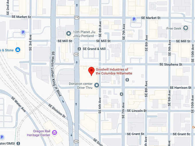 16. goodwill industries of the columbia willamette (1943 se 6th ave) map