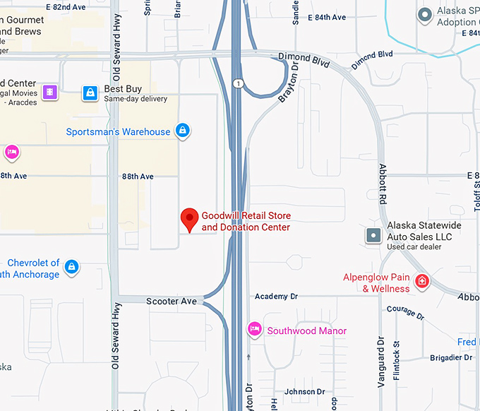 16. goodwill retail store and donation center map