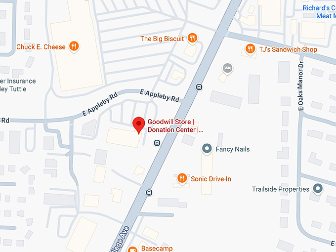 16. goodwill store (705 e appleby rd) map