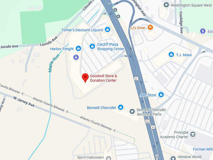 16. goodwill store & donation center (6701 black horse pike) map