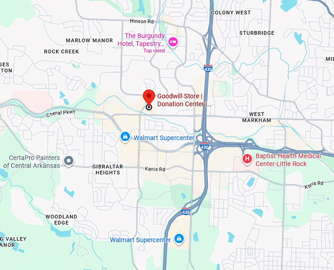 16. goodwill store, donation center, career services center, reentry services map