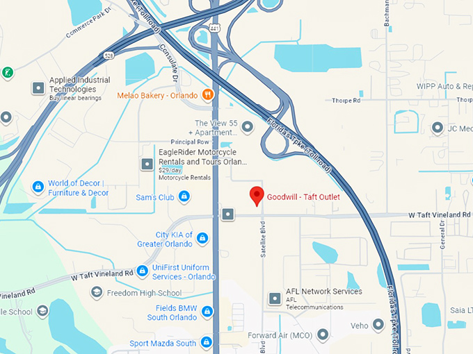 16. goodwill taft outlet map