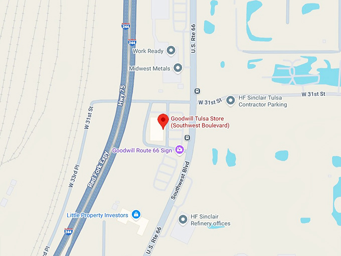 16. goodwill tulsa store (southwest boulevard) map