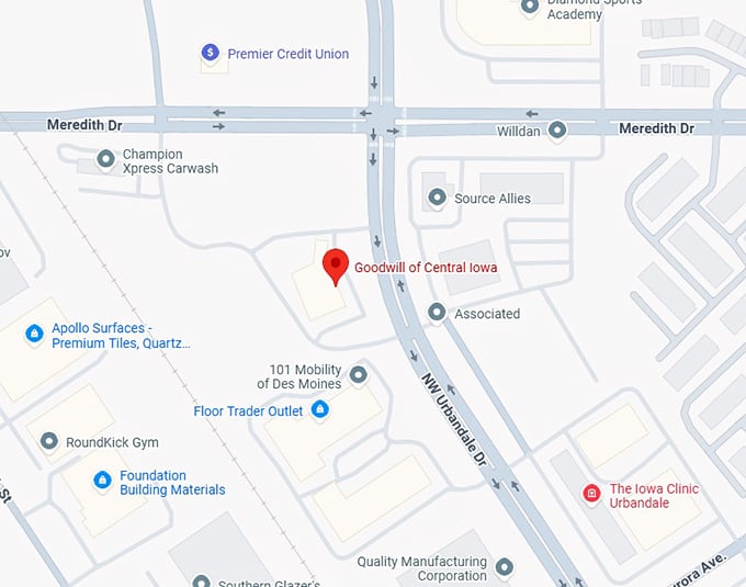 goodwill of central iowa map