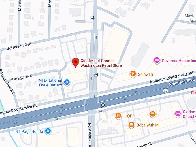 16. goodwill of greater washington retail store (2936 annandale rd) map