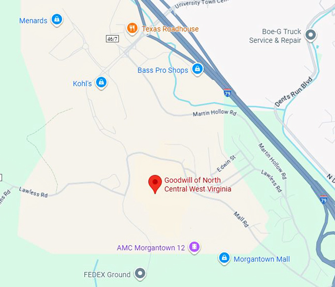 16. goodwill of north central west virginia (6540 mall rd) map