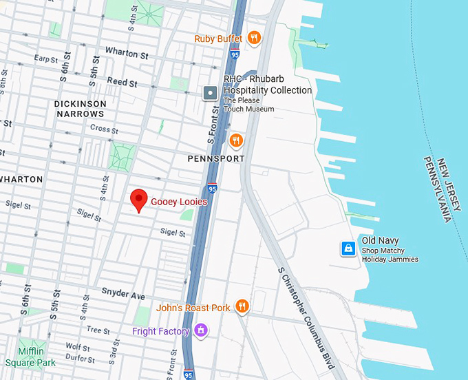 16. gooey looies map