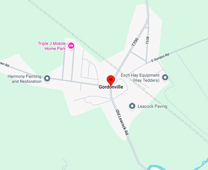 16. gordonville map
