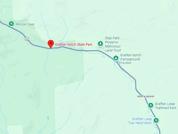 16. grafton notch state park map