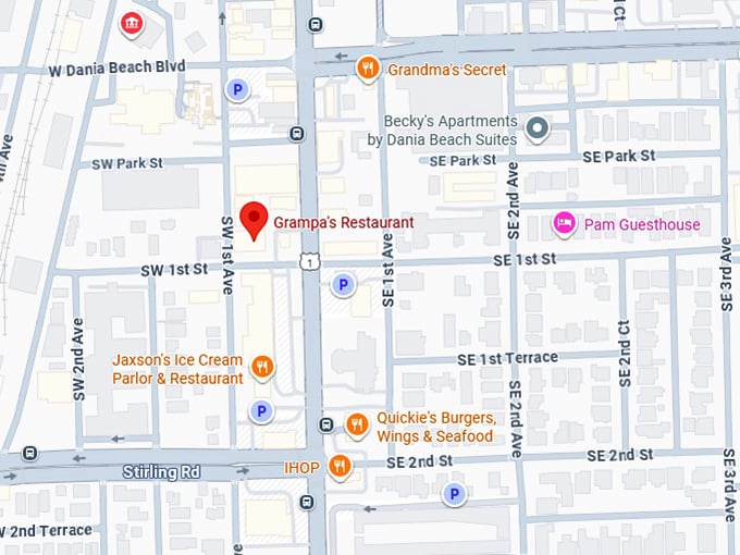 16. grampa's restaurant map