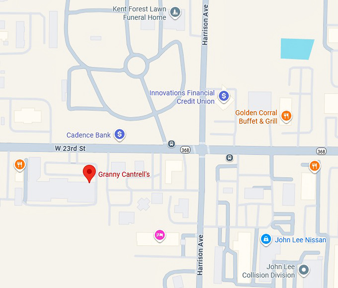 16. granny cantrell's map