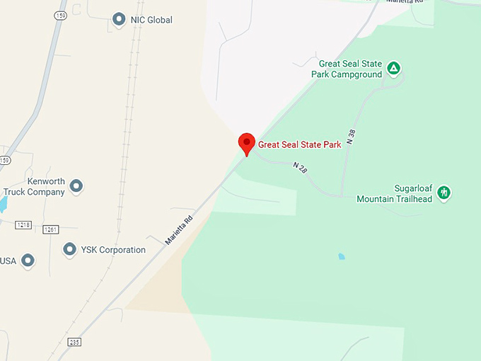 16. great seal state park map