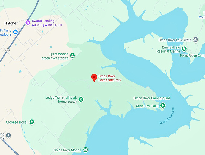16. green river lake state park map