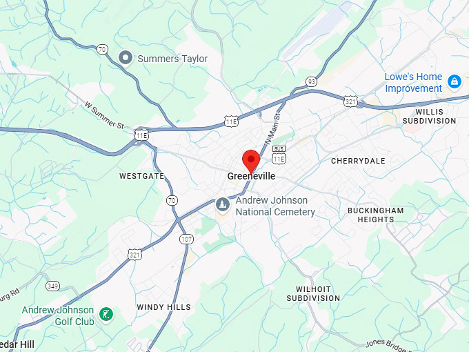 16. greeneville map