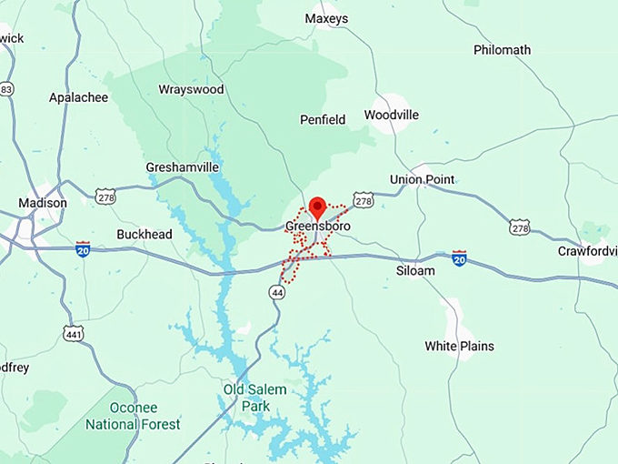 16. greensboro map