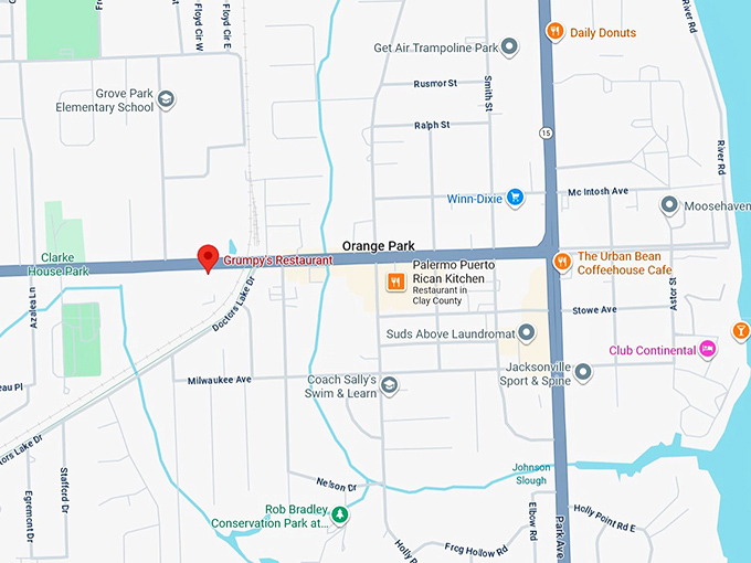 16. grumpy's restaurant map